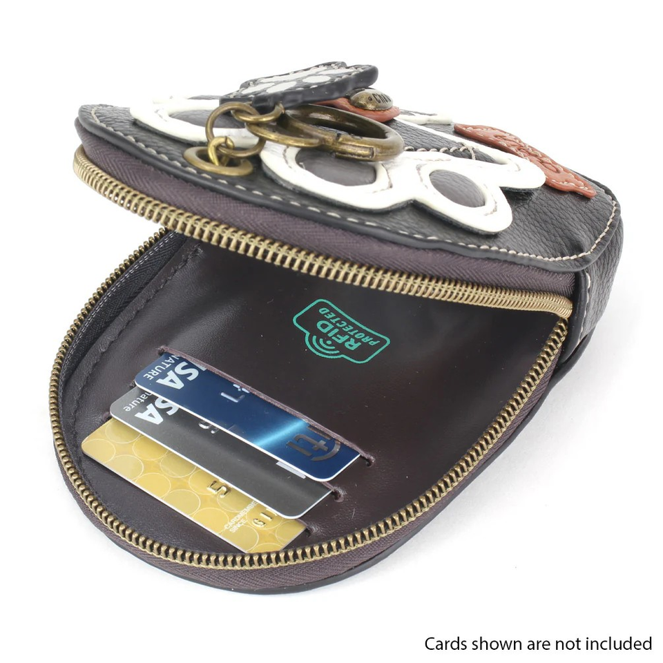 CHALA Mini Coin Purse Keychain Credit Card Holder with RFID - Pawprint ...