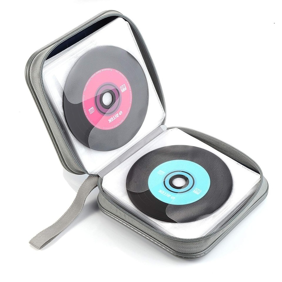 48 Disc CD Case Holder DVD Storage Bag Wallet Portable VCD Organizer ...