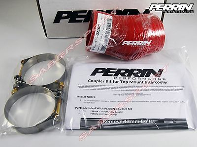 Perrin Red TMIC Top Mount Intercooler Coupler Kit for 2008-2021 Subaru ...