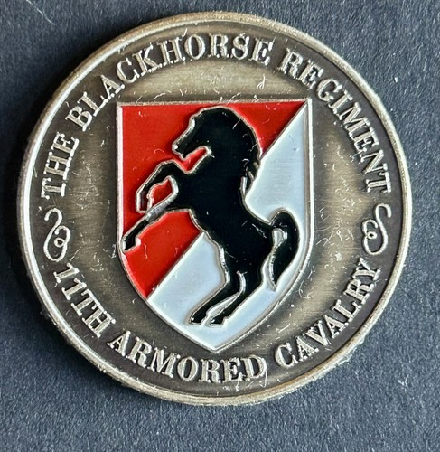 Vintage 11th Armored Cavalry Regiment Commanders Challenge Coin 11th ...
