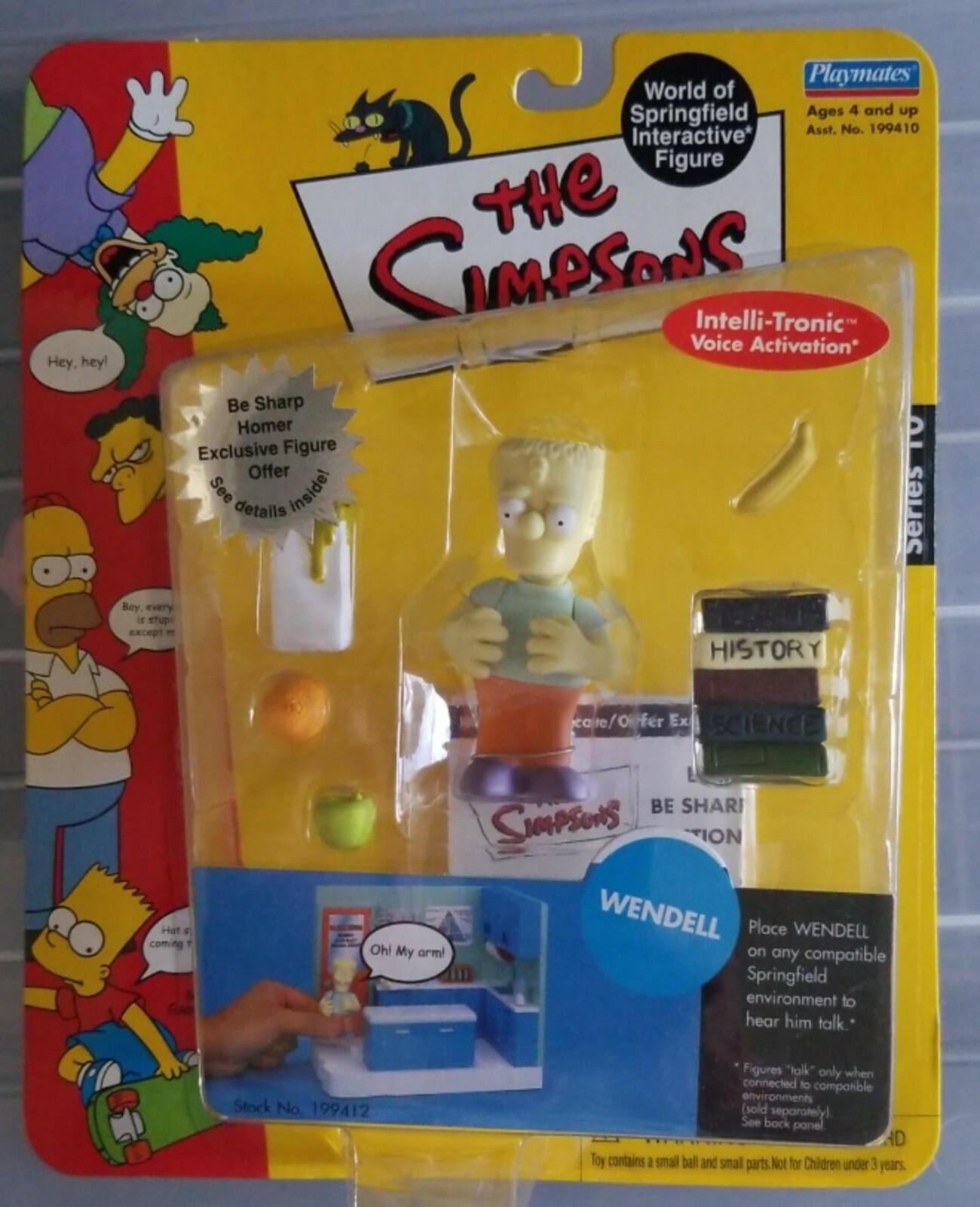 Simpsons Playmates Wendell Action Figure Series 10 World of Springfield ...