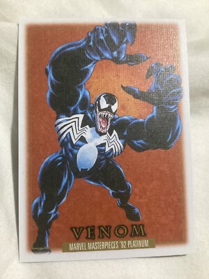 Marvel Masterpieces '92 Platinum Venom Canvas #97 | eBay