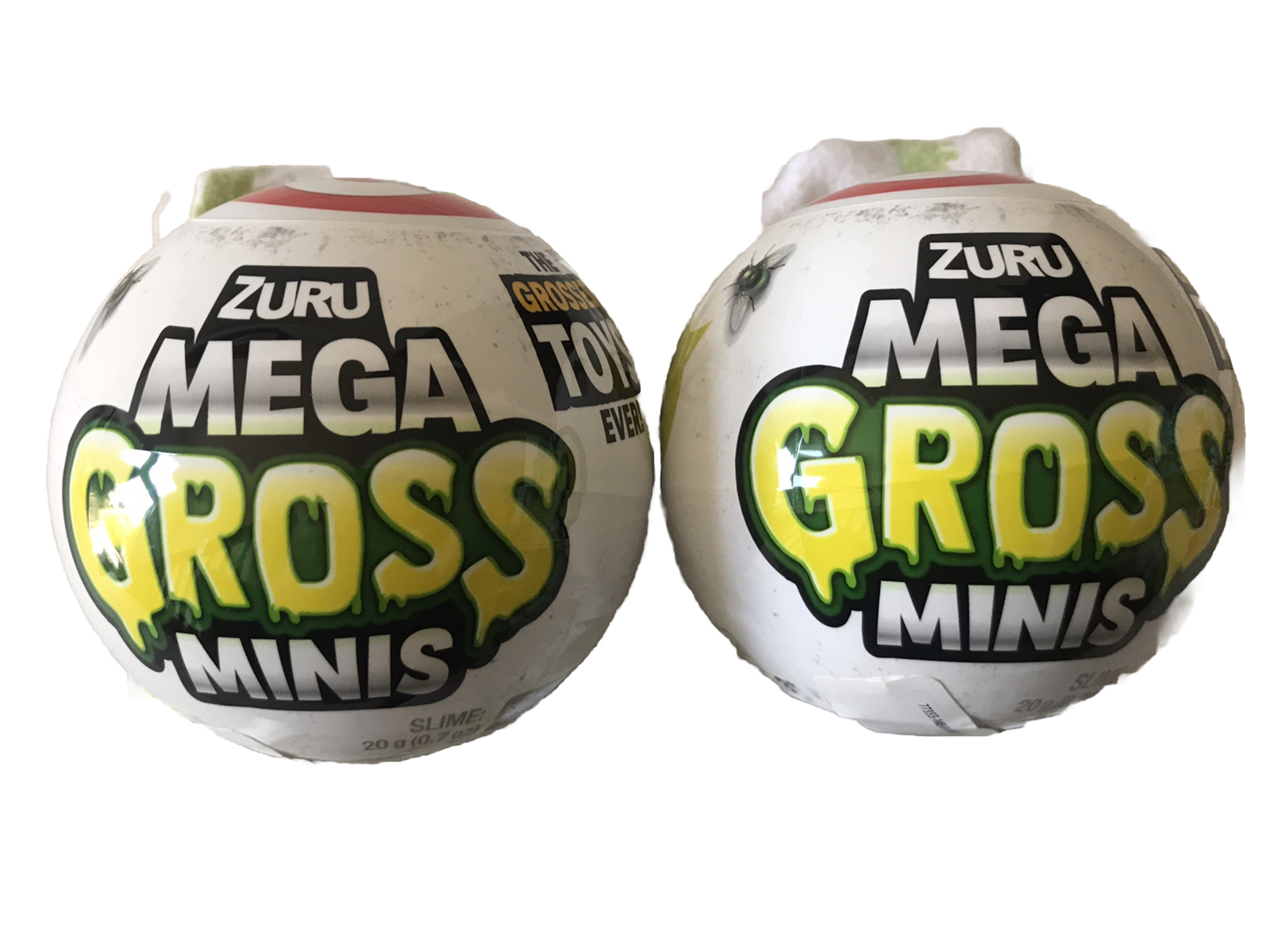 LOT OF 2 ZURU 5 SURPRISE MINI BRANDS MEGA GROSS MINIS BALL CAPSULES ...