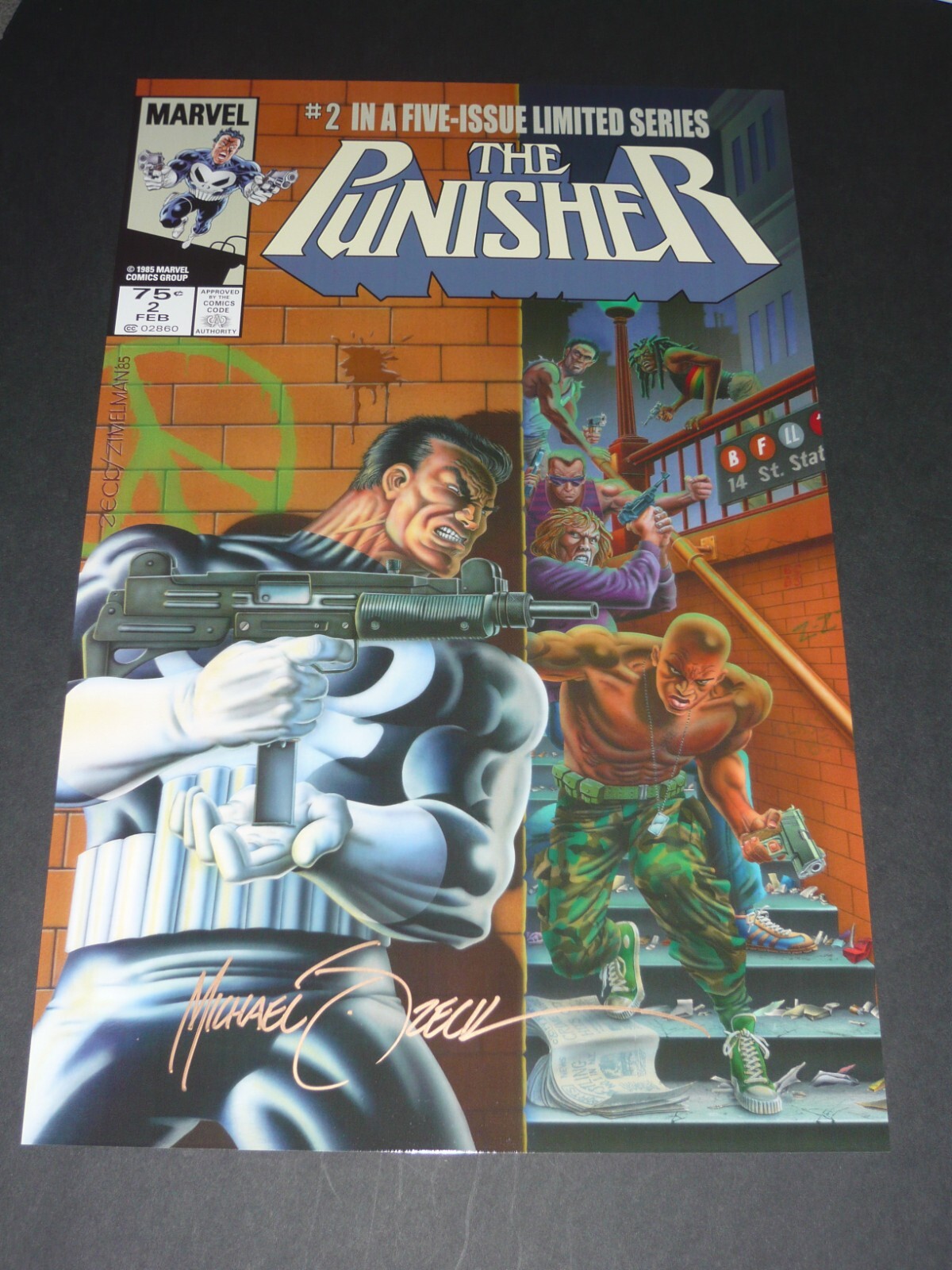Punisher #2 Art Print Signed by Artist Michael Zeck 11x17 | eBay