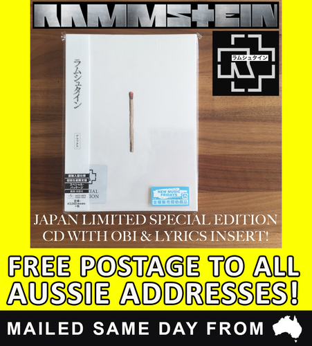 RAMMSTEIN UNTITLED STREICHHOLZ 2019 JAPAN SPECIAL EDITION CD +OBI UICO ...