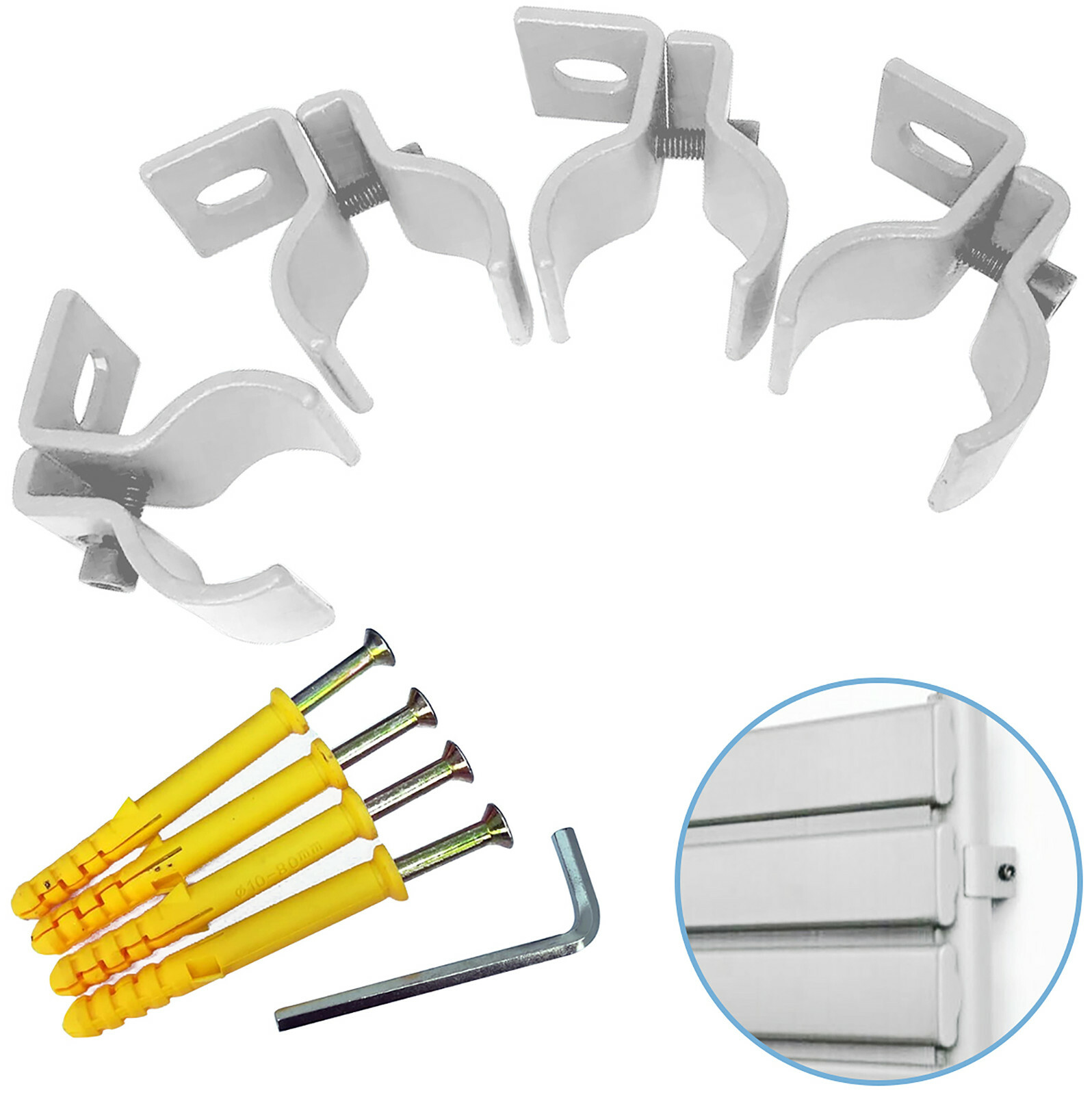 B&Z Universal Vertical Designer Radiator Wall Mount Brackets - Free ...