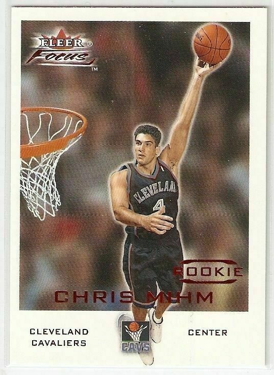 CHRIS MIHM ROOKIE 2000-01 FLEER FOCUS 181 SERIAL /4999 TEXAS CLEVELAND ...