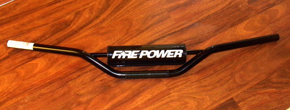 BLACK STEEL CR HIGH BEND DIRT BIKE MOTOCROSS MX HANDLEBARS, STEEL BARS ...