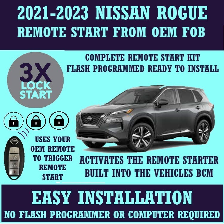 NISSAN ROGUE 2023 ENABLE OEM REMOTE START BUILT INTO BCM 100% PLUG ...