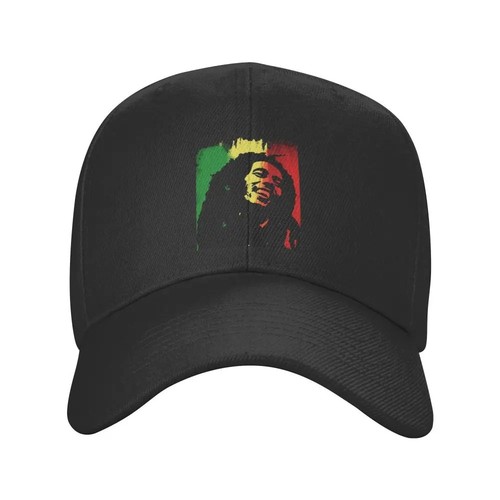 Men Women Bob-Marley Reggae Music Fitted Jamaican Hats Adjustable ...
