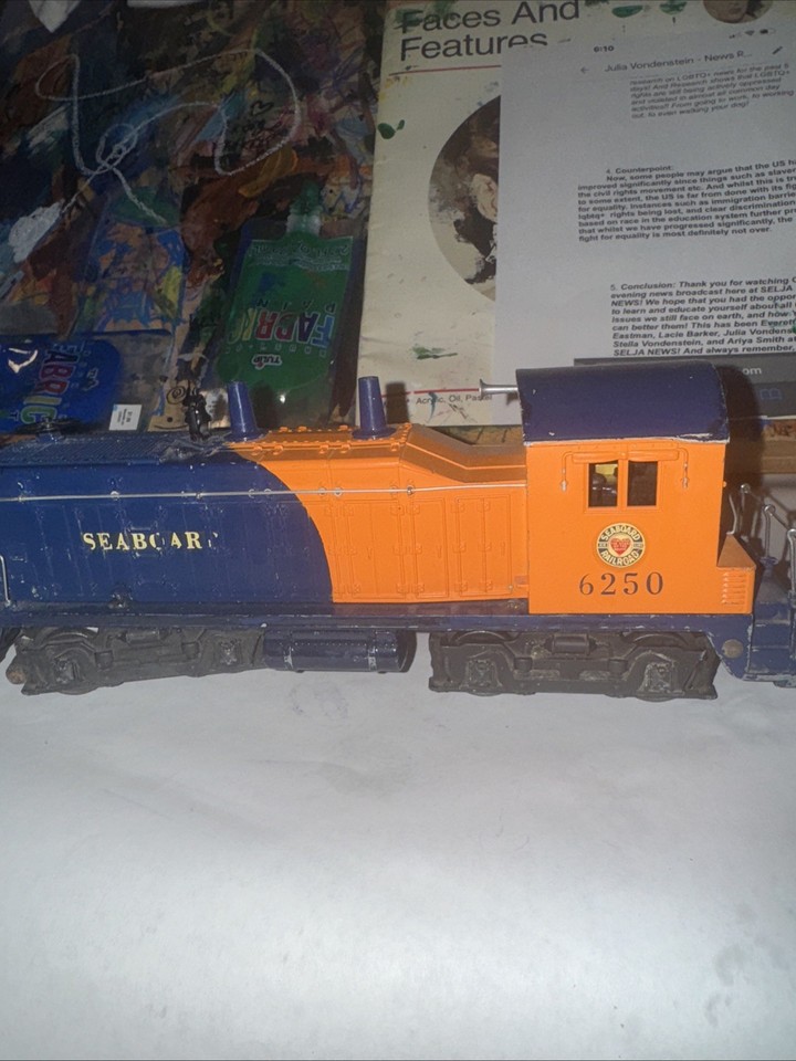 VINTAGE POST WAR LIONEL 6250 SEABOARD NW2 SWITCHER, WORKS PERFECT ...