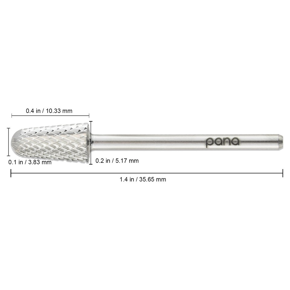 Professional Silver Safety Carbide Nail Drill Bit Medium Grit | eBay