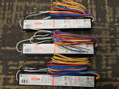 LOT of 3 - GE T8 UltraMax High Performance Electronic Ballast ...