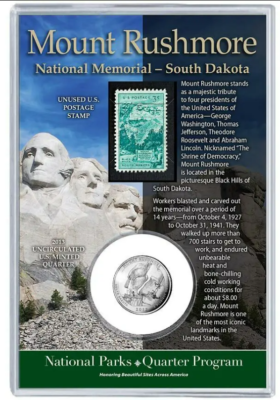 Mount Rushmore National Park Quarter & Stamp Set | eBay