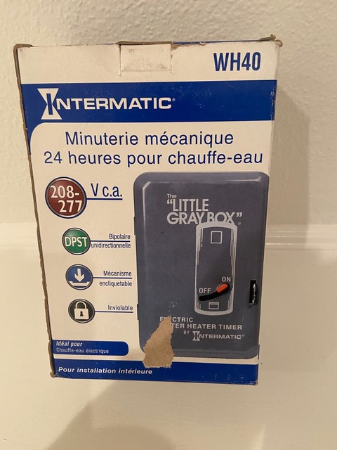 Intermatic WH40 Electric Water Heater Timer - Gray for sale online | eBay