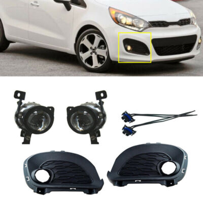 Front Fog Light lamp Cover Connector Kit For KIA RIO 5Door Hatchback ...