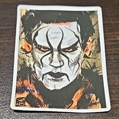 Vintage Wrestling Sticker Sting Closeup WWE Approx 2" | eBay