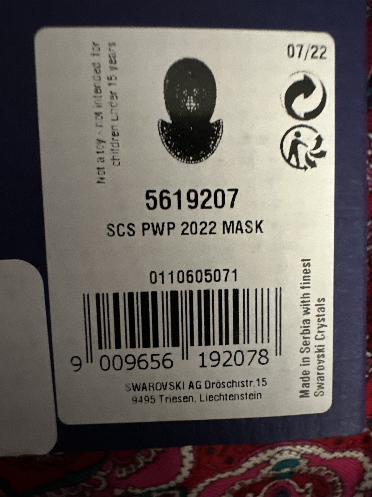 SWAROVSKI CRYSTAL Mask Elegant OF AFRICA 2022 SCS TACK PIN 5619207.NEW ...