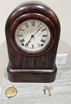 !RARE ANTIQUE WORKING! 1860s Seth Thomas Tudor 8 Day Mantel Clock ...