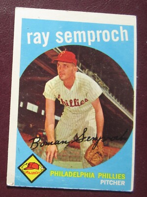 1959 Topps Ray Semproch (Philadelphia Phillies) #197 VG | eBay