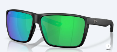 NEW Costa Del Mar RINCON II Polarized Sunglasses Matte Black /Green ...