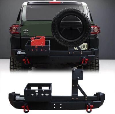 For 2007-2014 Toyota FJ Cruiser Rear Bumper New w/ Tire Carrier & LED ...