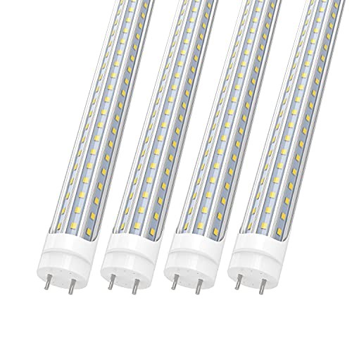 T8 LED Tube Light Bulbs 4FT, 36W 4680Lm 6000K Light, T8 T10 4x4ft Cool ...