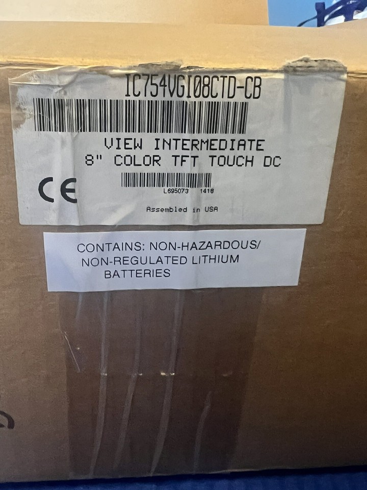 GE 8” QuickPanel View Intermediate Color TFT Touch Screen 1C754VGI08CTD ...