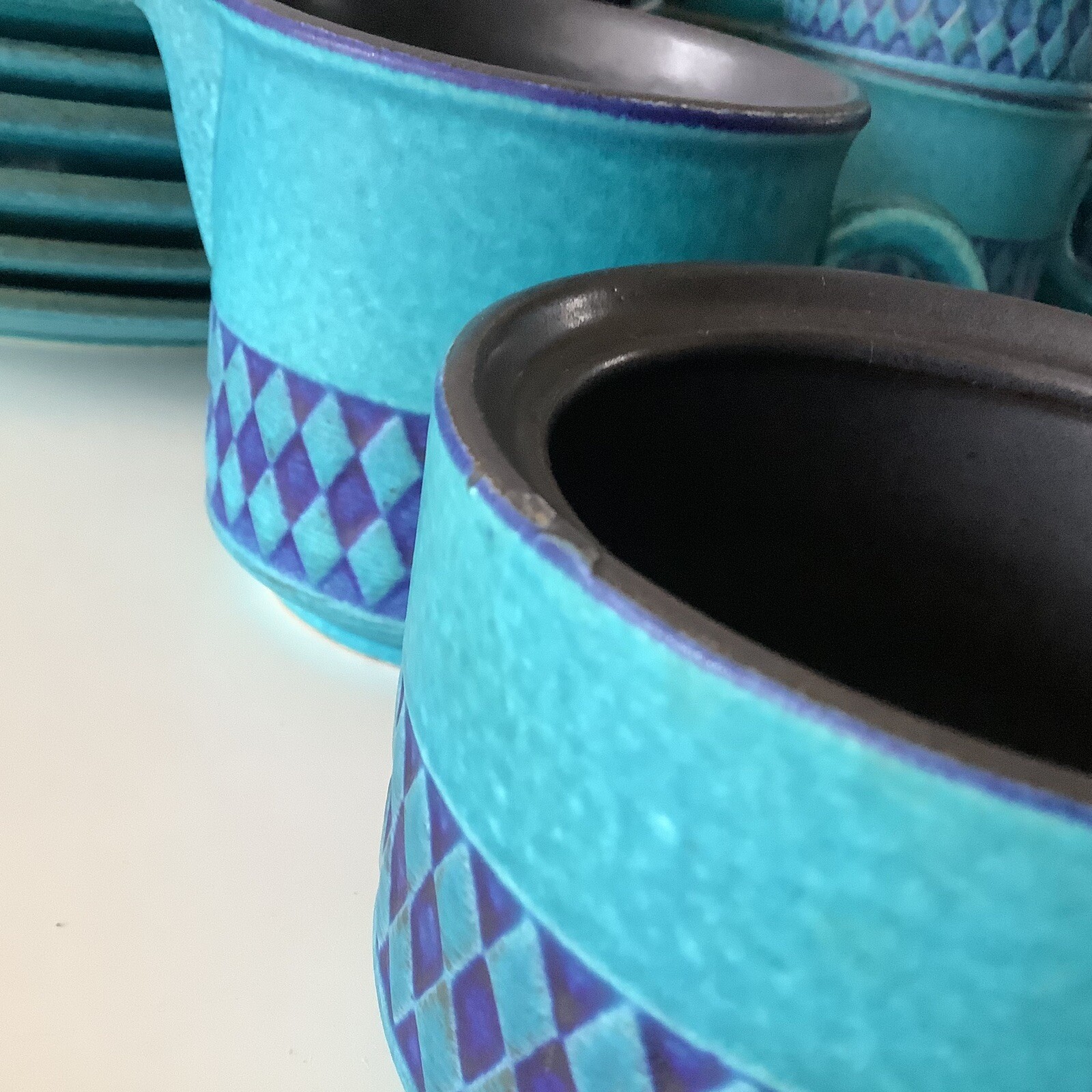 Ceramano Hans Welling 43 Piece Sapphire Blue Stoneware West Germany 60s ...