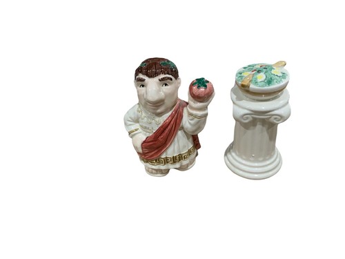 Roman Emperor With Apple Cesar Salt And Pepper Shakers | eBay