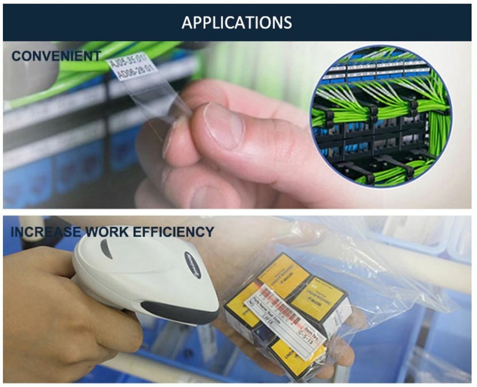 5x Compatible DYMO D1 45013 Label Tapes Black Print on White LW450 ...