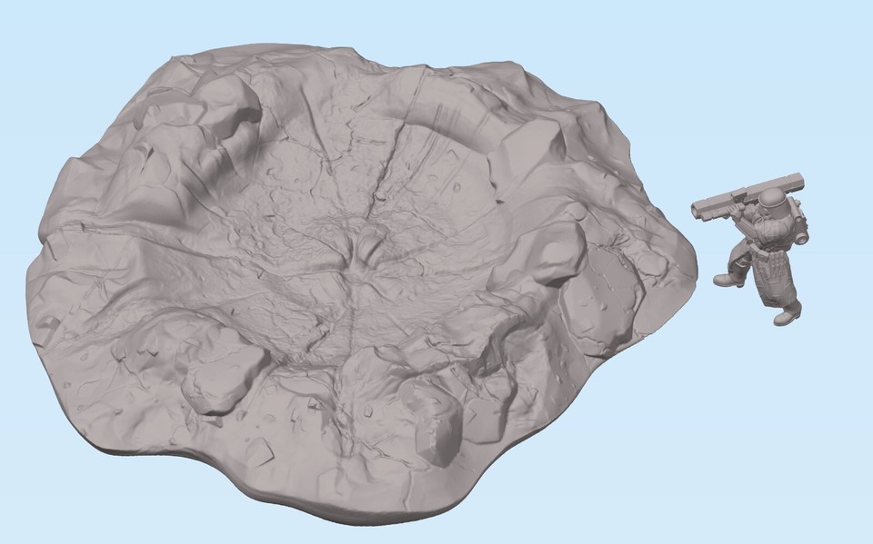 Star Wars Legion Miniatures - Craters - Explosion, Impact Crash Sights ...