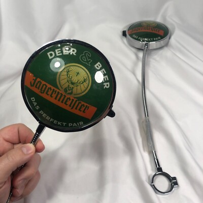 TWO (2) Jagermeister Draft Beer Tap Handle Light Limited Bar Sign ...