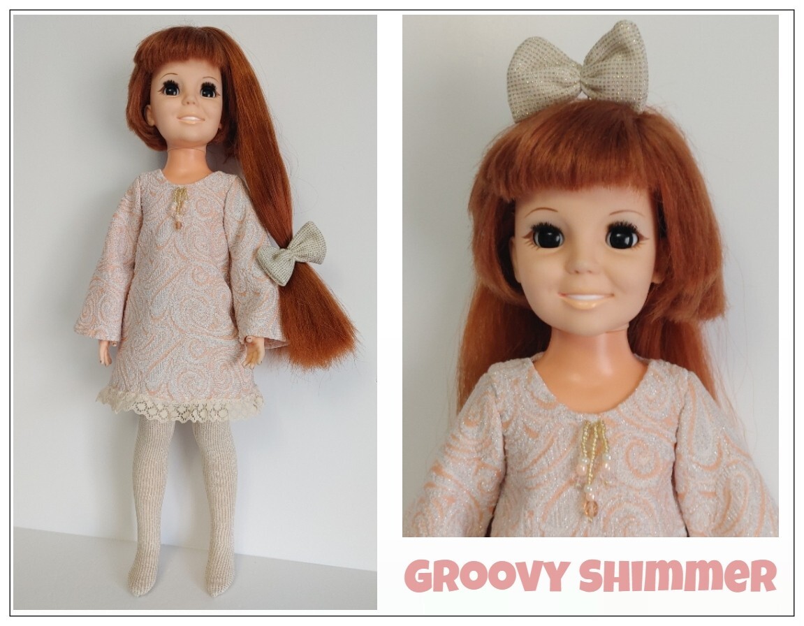 CRISSY DOLL CLOTHES Mod Dress, Leotards & Hair Bow HM Fashion NO DOLL ...