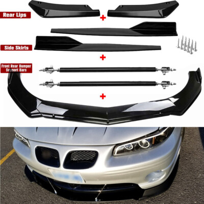 Front Bumper Lip Spoiler-Splitter Side Skirt Rear Lip Body For Pontiac ...