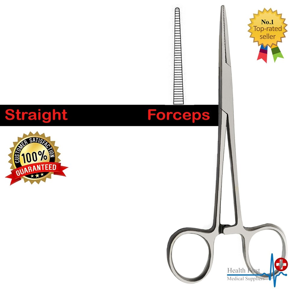 5" CURVED FORCEPS GAME SEA COARSE FISHING S-STEEL DISGORGER UNHOOKING ...