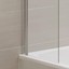 Mini Bath Screen Over Fixed Panel Water Deflector 1400mm X 300mm | eBay