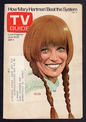 COVERS ONLY ~ 1976 TV GUIDE LOUISE LASSER by ARTIST BILL NELSON ~ MARY ...