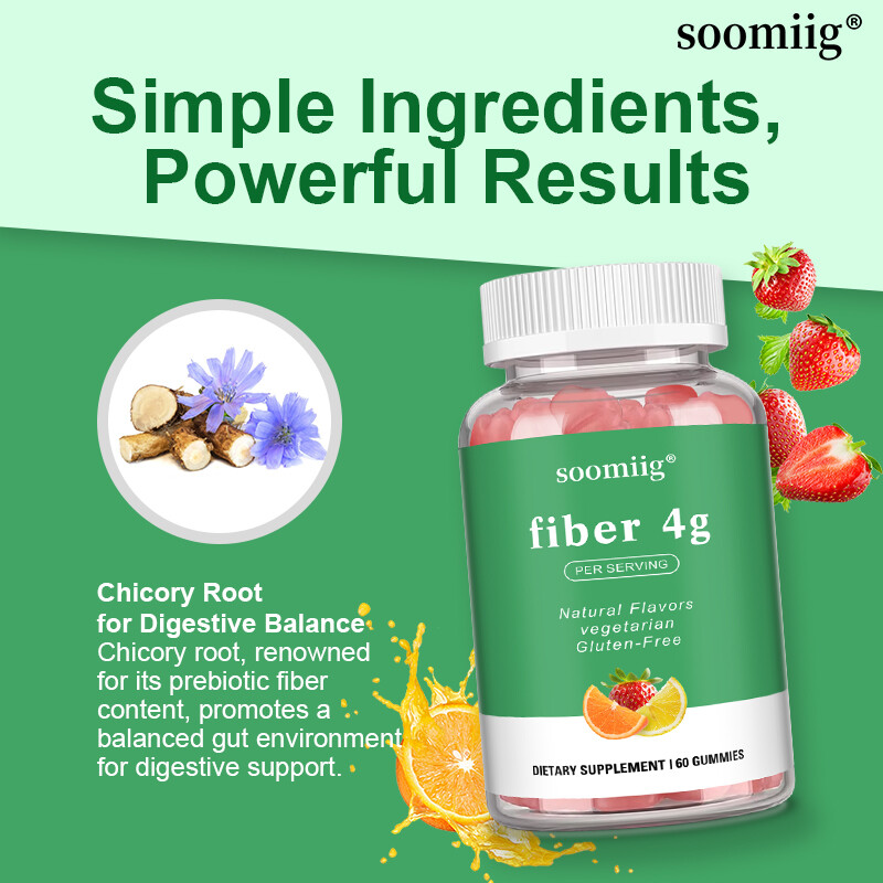 Fiber 4g gummies-promote digestion and intestinal health, enhance ...