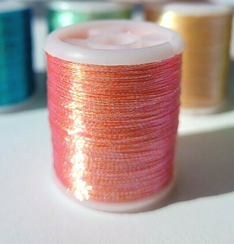 PEARL TINSEL THREAD - 150D Thread 40 yards ea. - Fly Tying Material ...