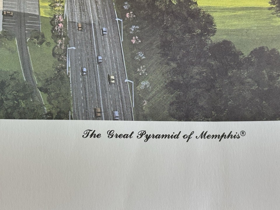 Rare Early Concept Of Memphis TN Pyramid Signed Numbered Jon Mark Hartz ...