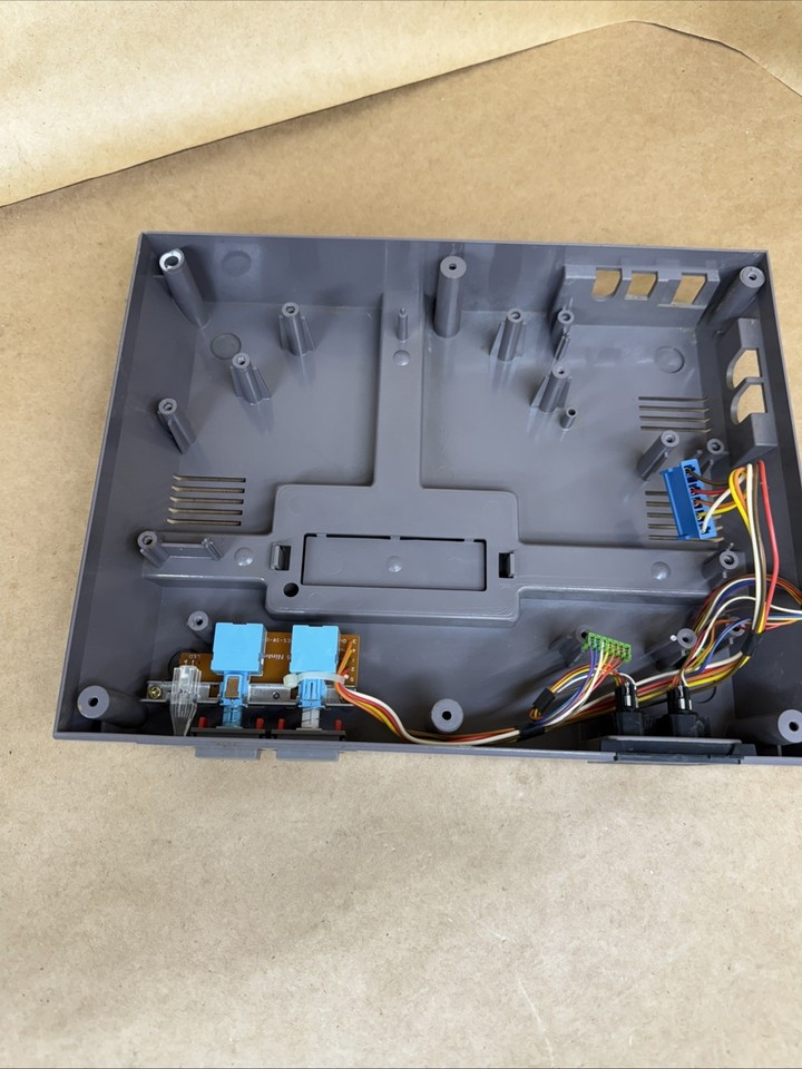 Original Nintendo NES Console Bottom Shell Buttons Controller Ports OEM ...