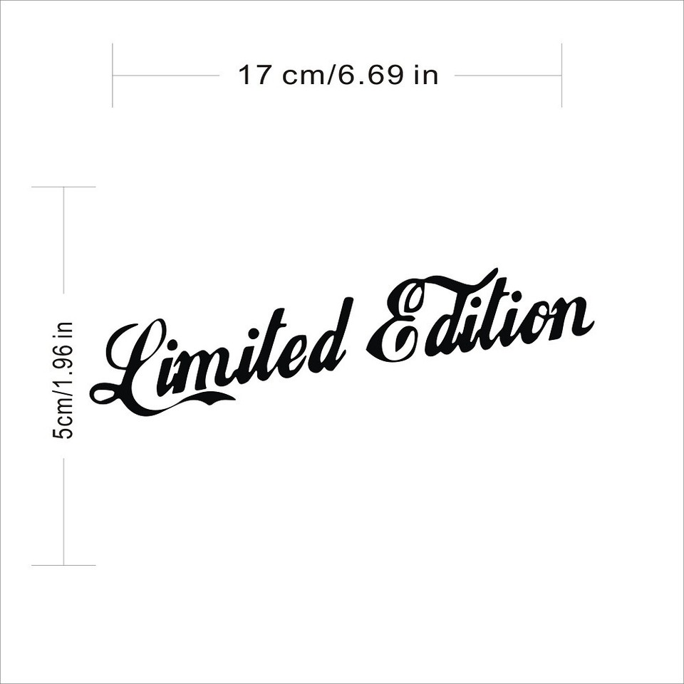 Reflective Auto Decal Auto-styling Limited Edition Car Stickers Window ...