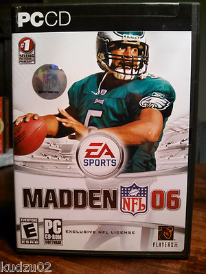 Madden NFL 06 PC CD Football Video Game US version 3 Disc Full License ...