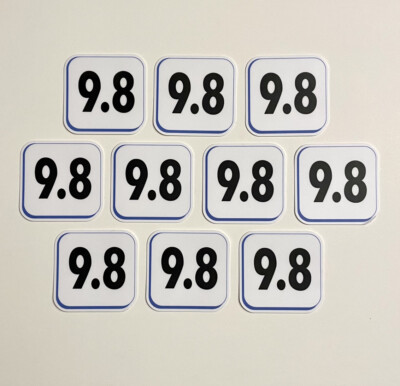 9.8 Stickers 10ct - Plus 1ct MARVEL or DC Stkr 9.8 CGC STICKERS CGC 9.8 ...