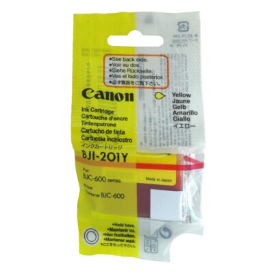 Original Canon Cartouches Couleur BJI-201 Jaune (Jaune) pour Bjc 600 ...