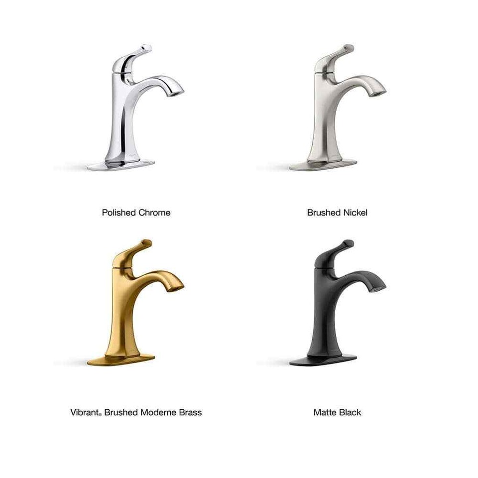 KOHLER Sundae Single Handle Single Hole Bathroom Faucet , Vibrant ...