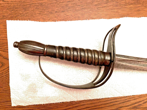 English Short Saber, Officer's Sword wDark Green Grip, Circa 1778/1779 ...
