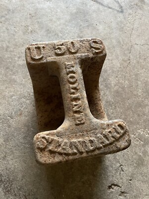 Vintage Moline US Standard 50 LB Scale Weight | eBay