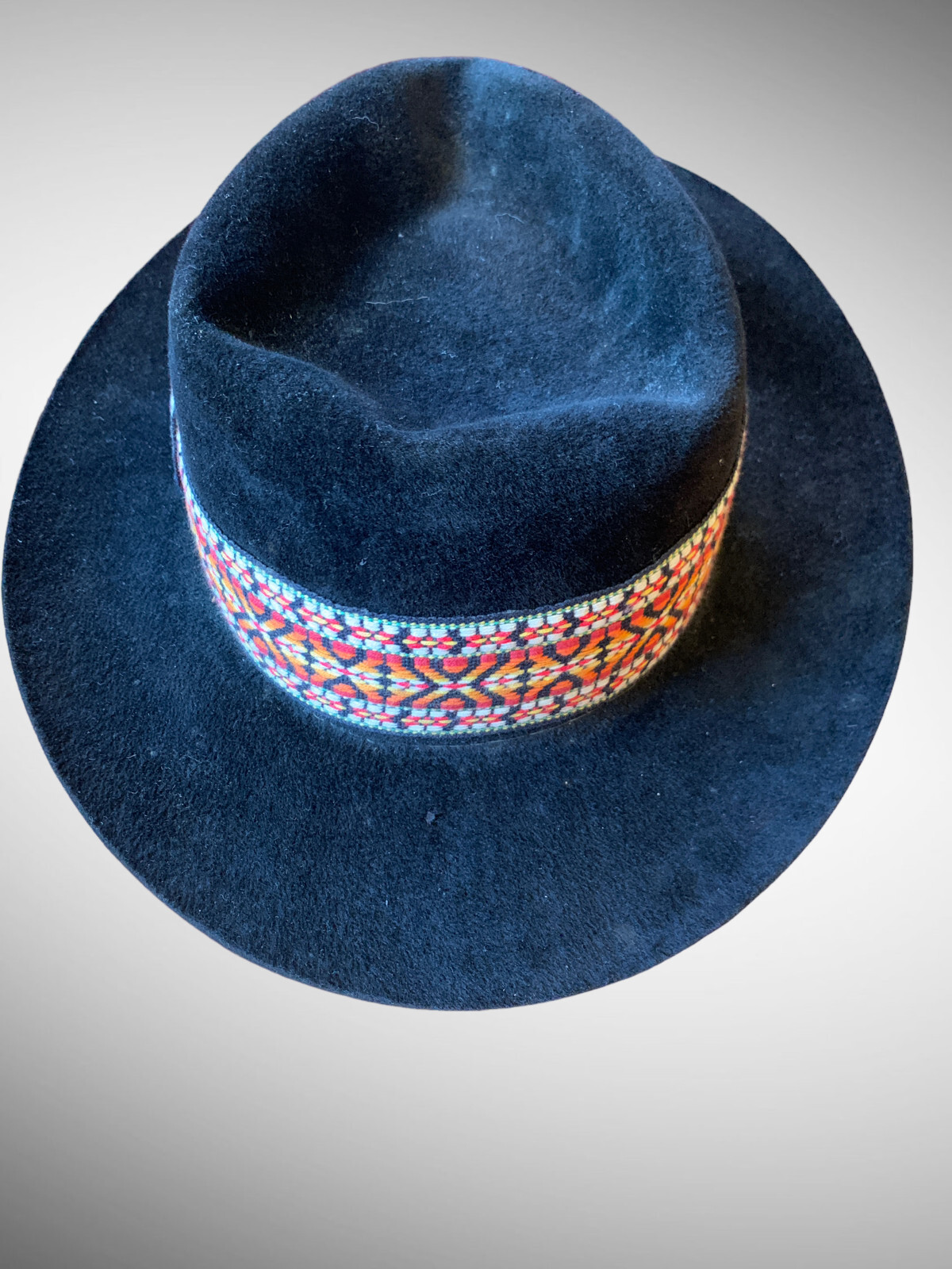 PRISTINE Kevin McAndrew Black Beaver 1960s Fedora 7-1/8 *Portland OR ...